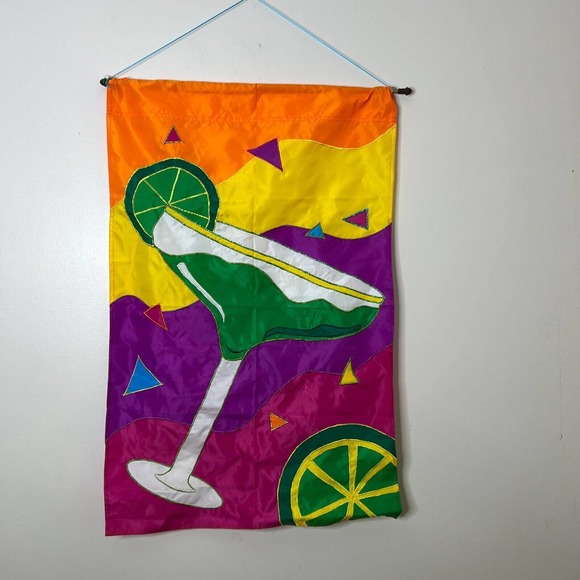 Unbranded | Other | Happy Hour Margarita Sided Yellow Flag Outdoor ...